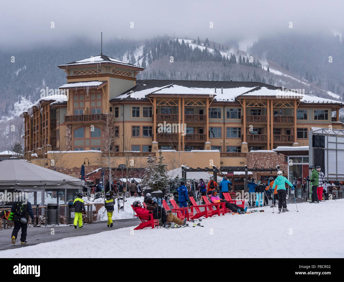Canyons Village base area, Park City Mountain Resort, Park City Stock ...