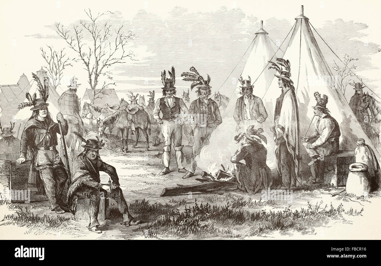 Delaware Indians acting as scouts for the Federal Army in the West ...