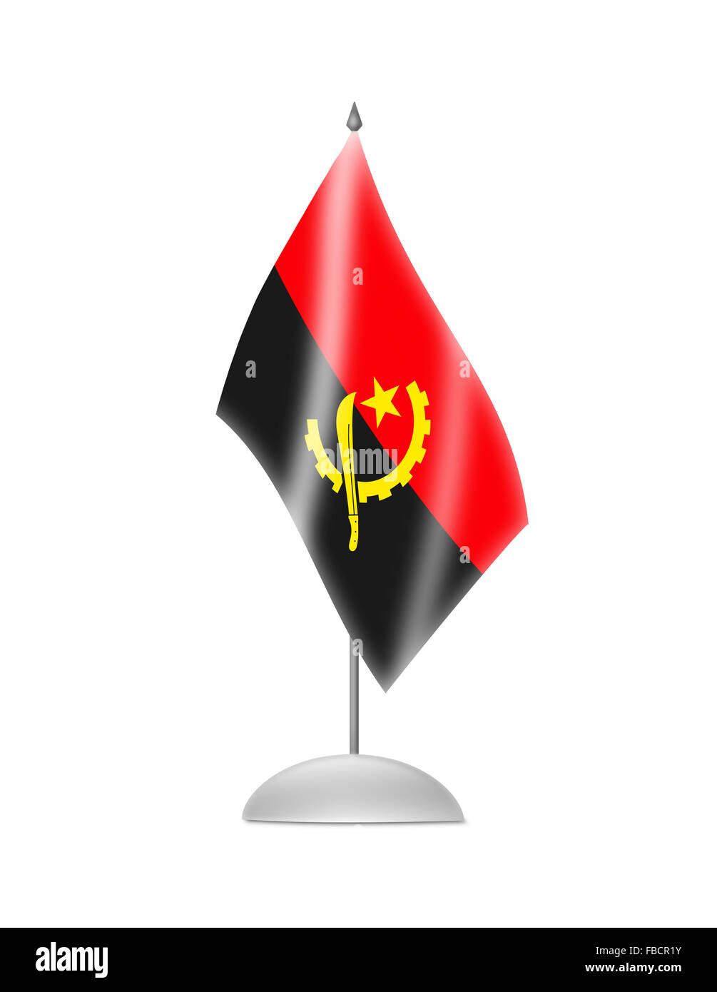 The Angolan flag Stock Photo - Alamy