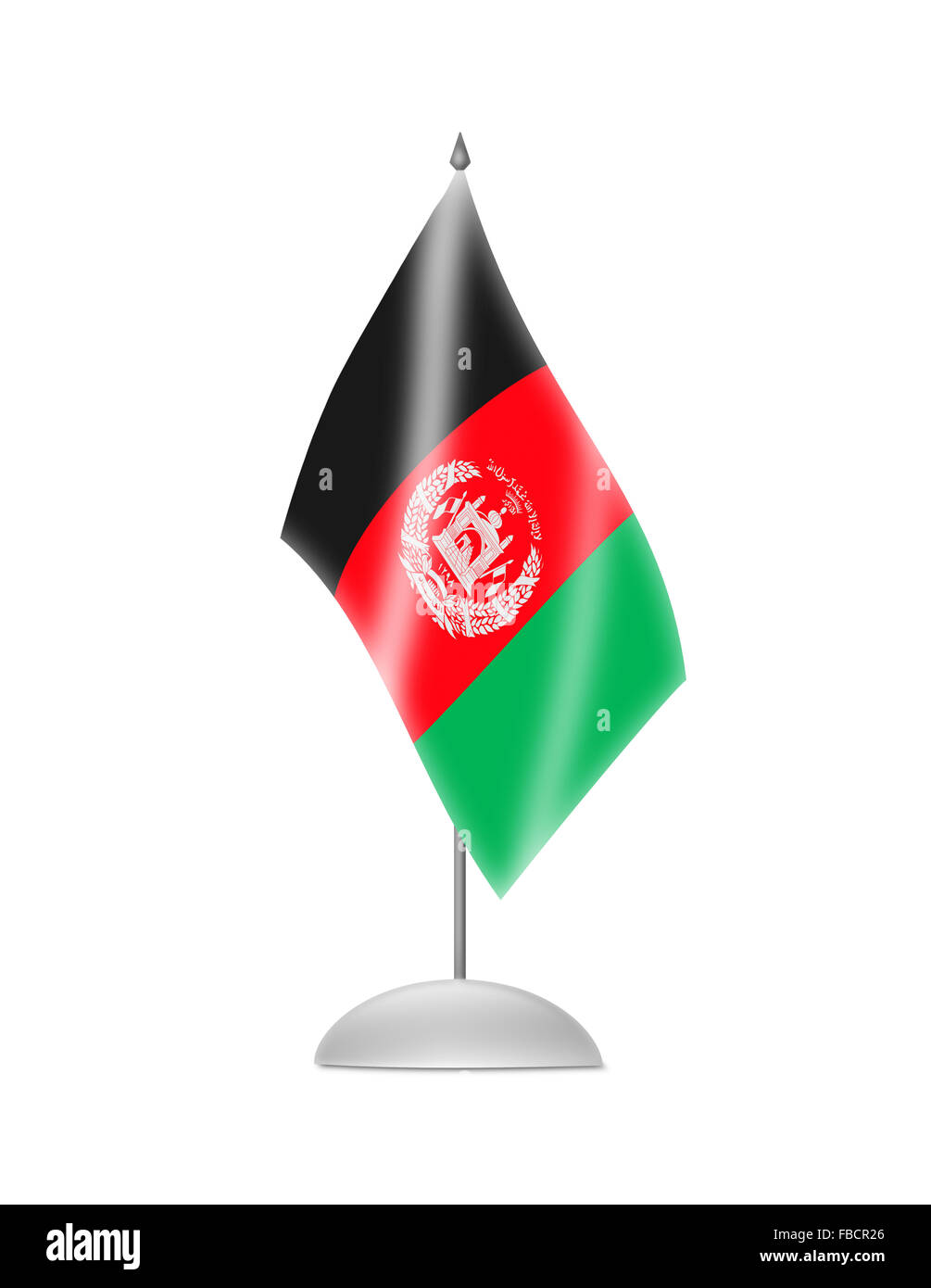 The Afghan flag Stock Photo - Alamy