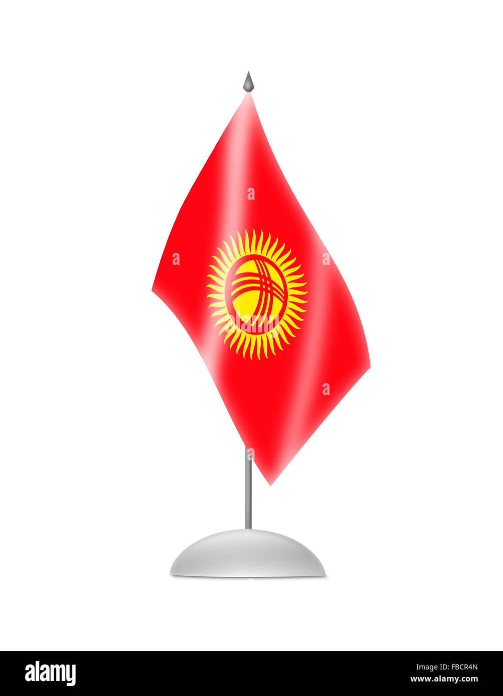 The Kyrgyz Flag Stock Photo - Alamy
