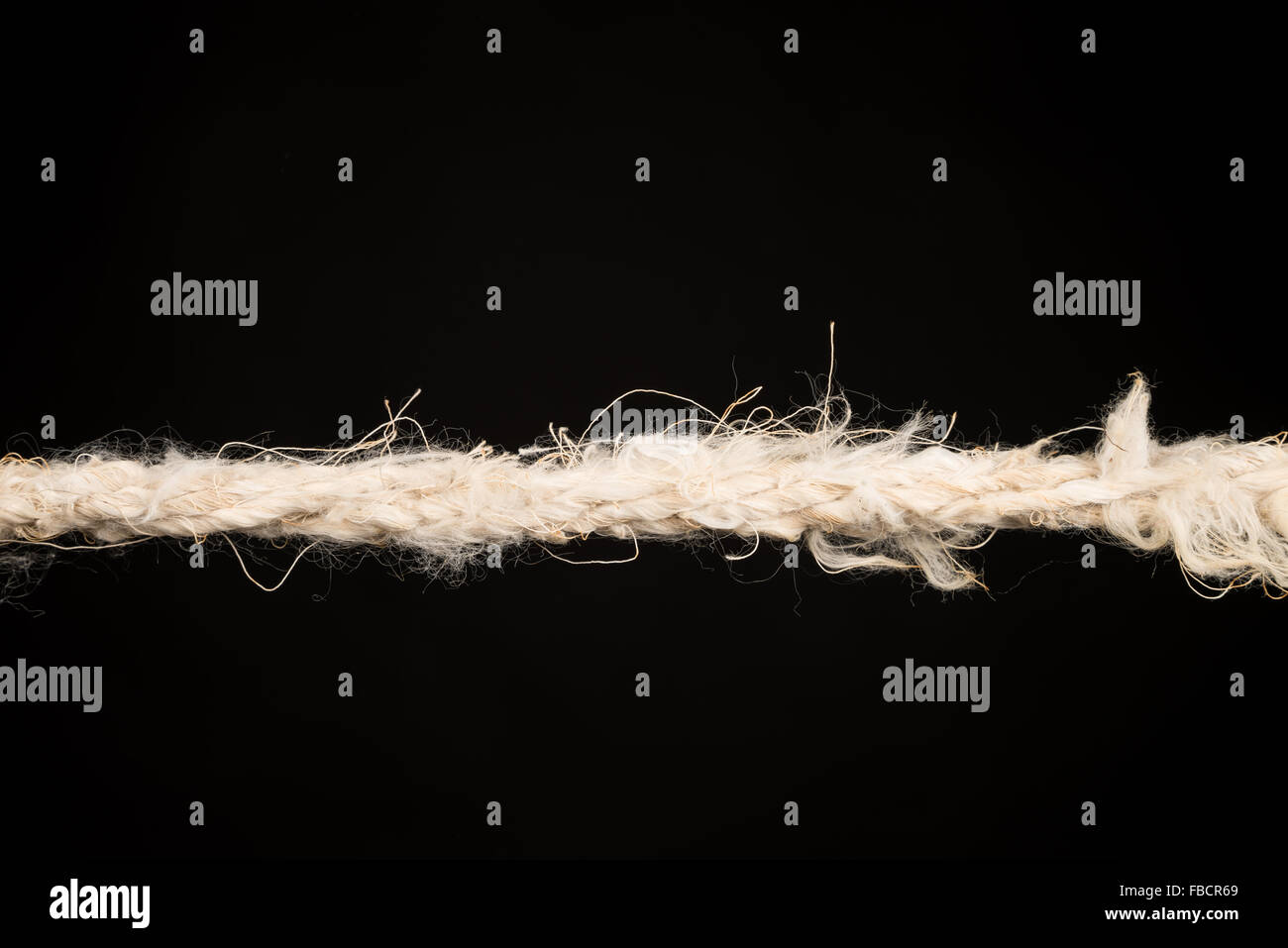 Rope about to break, a stress concept Stock Photo - Alamy