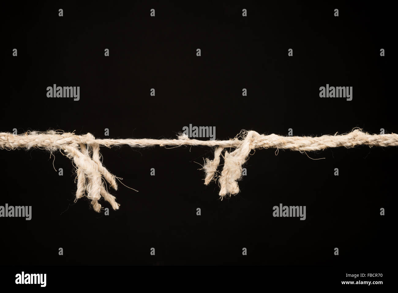 Rope about to break, a stress concept Stock Photo - Alamy
