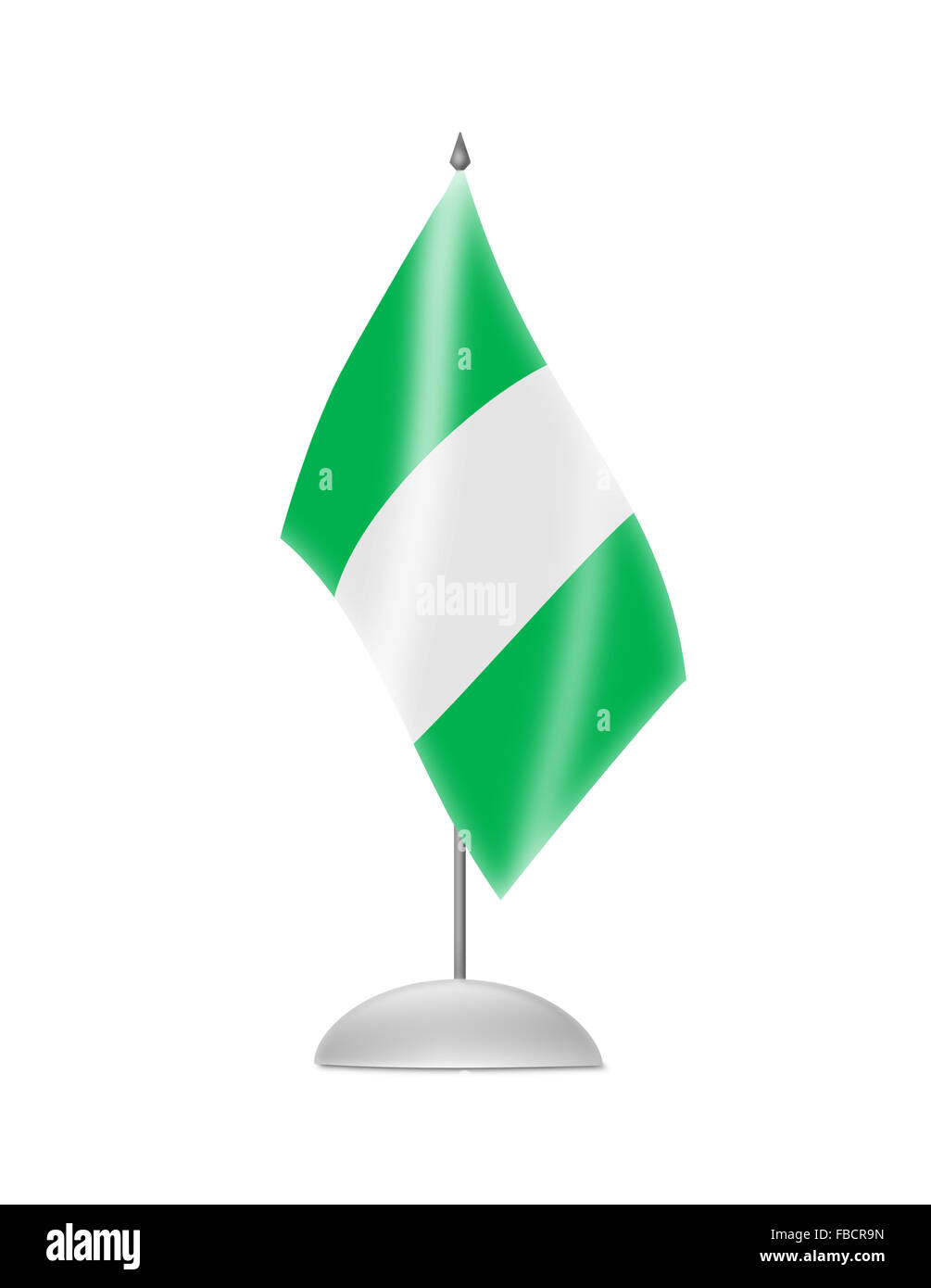 The Nigerian flag Stock Photo - Alamy
