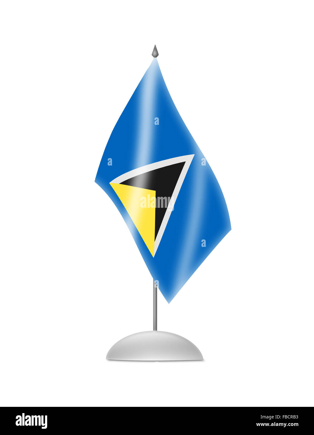 The Saint Lucia flag Stock Photo - Alamy