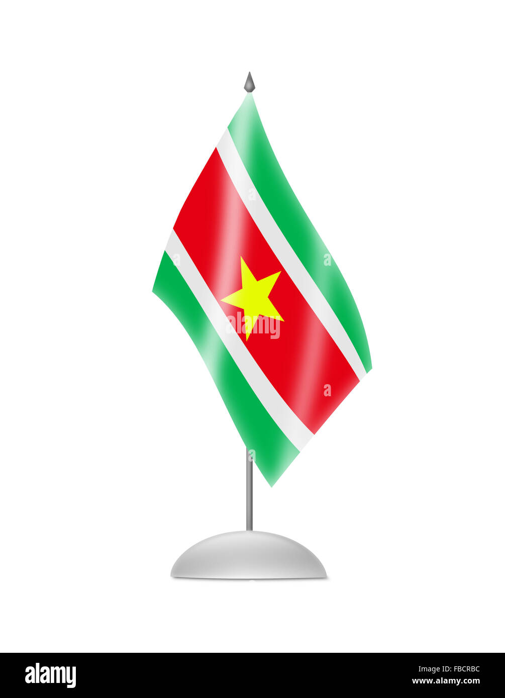 The Surinam flag Stock Photo - Alamy