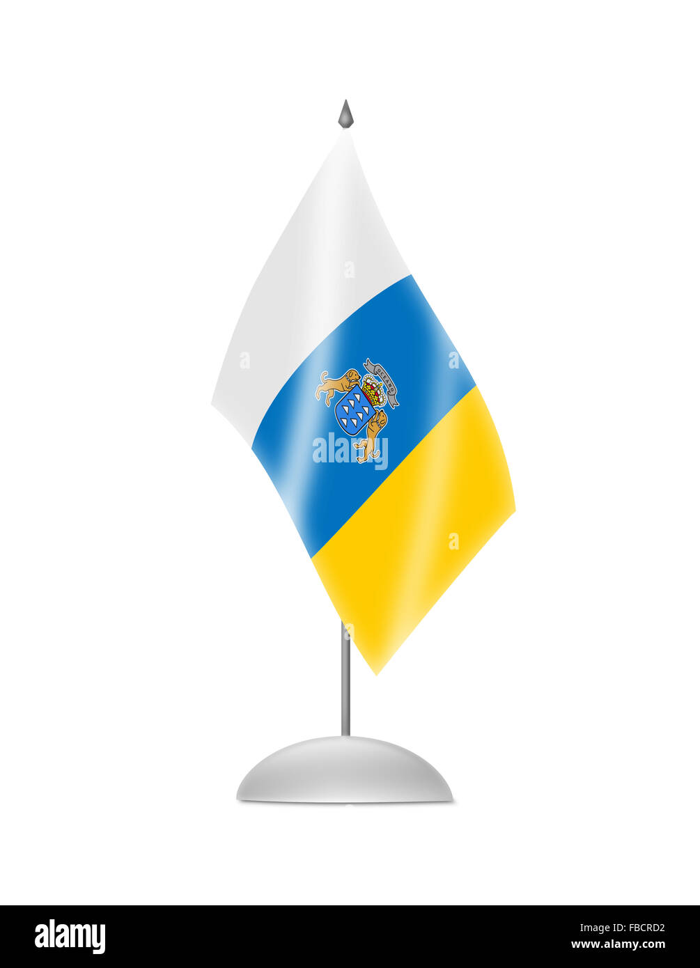 The Canary Islands flag Stock Photo - Alamy