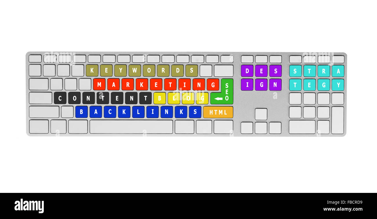 Keyboard and social media concept Stock Photo - Alamy