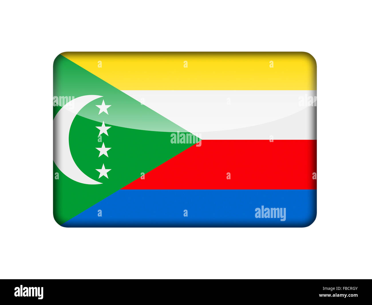 The Comoros flag Stock Photo - Alamy