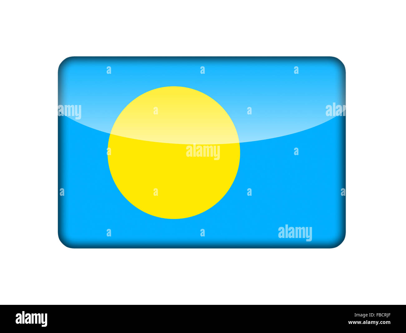 The Palau flag Stock Photo - Alamy