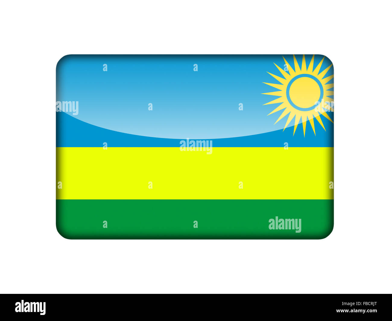 The Rwanda flag Stock Photo - Alamy