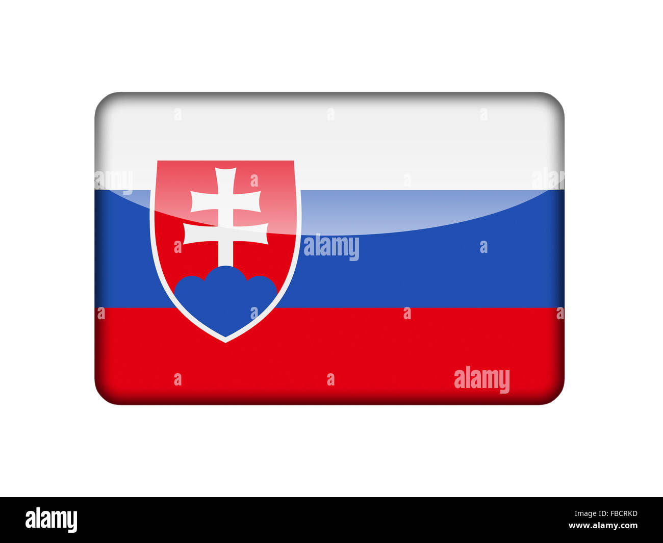 The Slovakia flag Stock Photo - Alamy