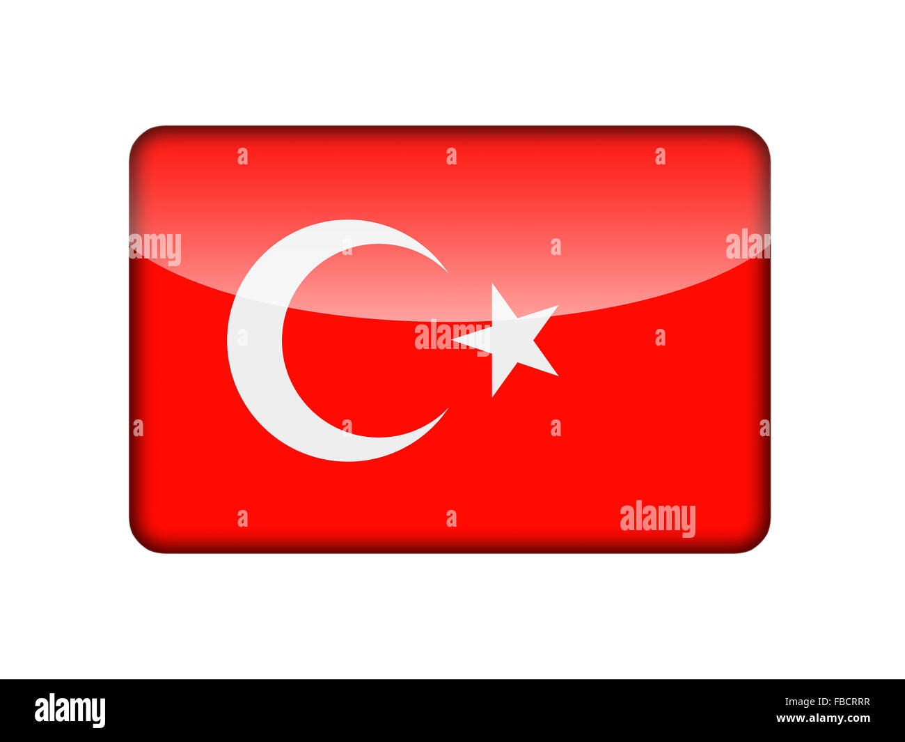 The Turkish flag Stock Photo - Alamy