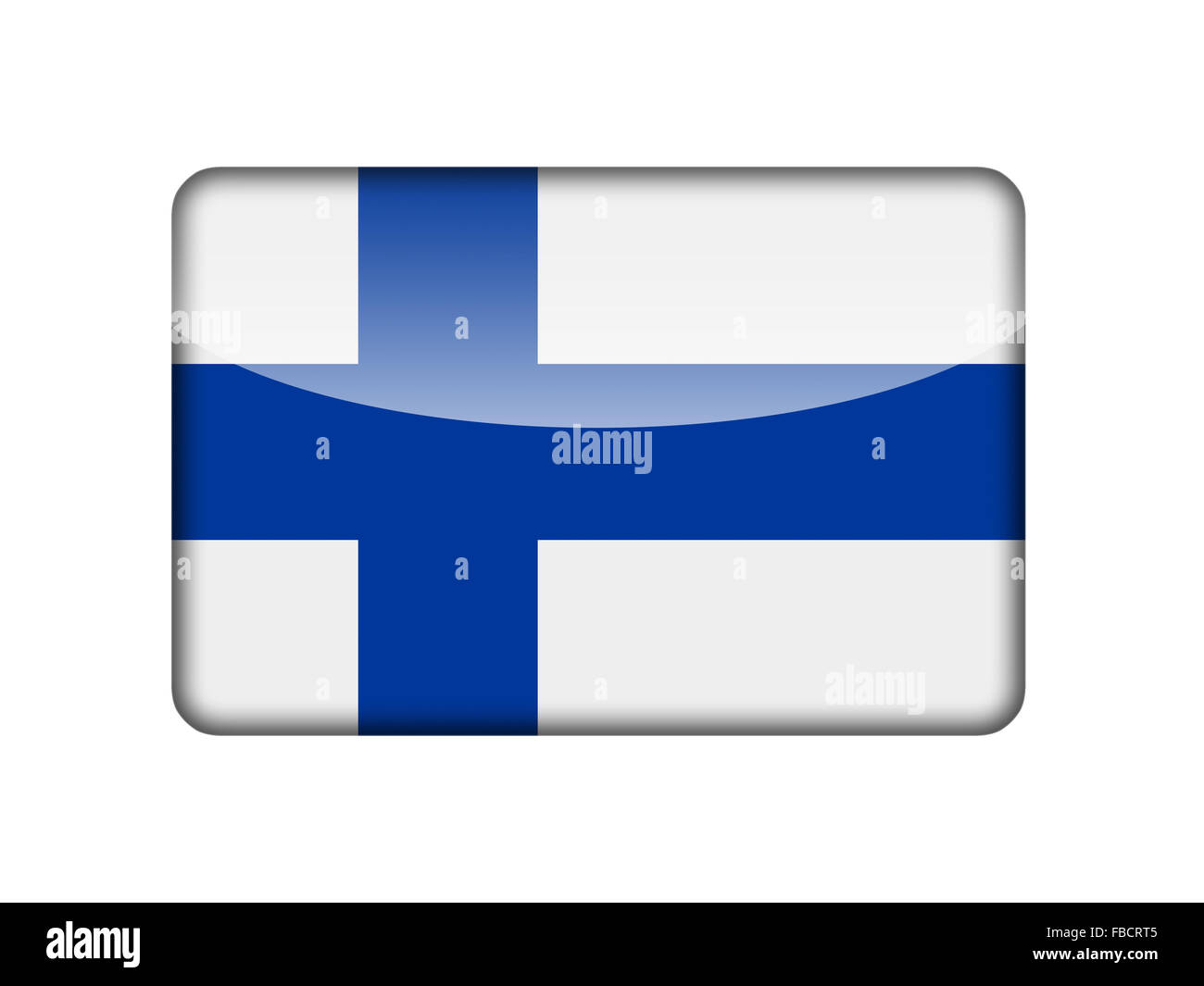 The Finnish flag Stock Photo - Alamy