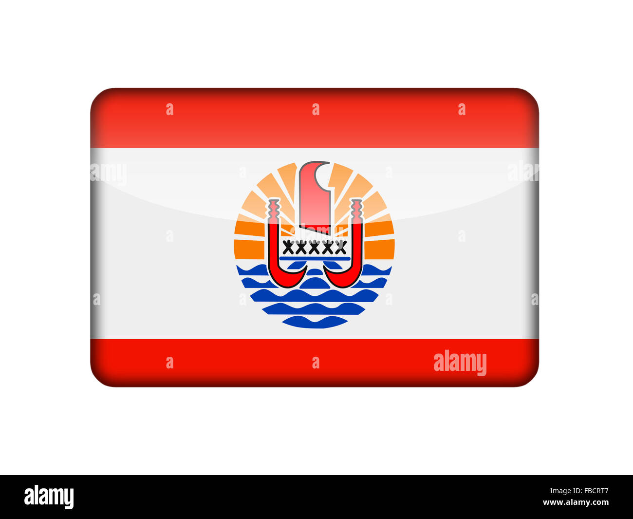 The French polynesia flag Stock Photo - Alamy