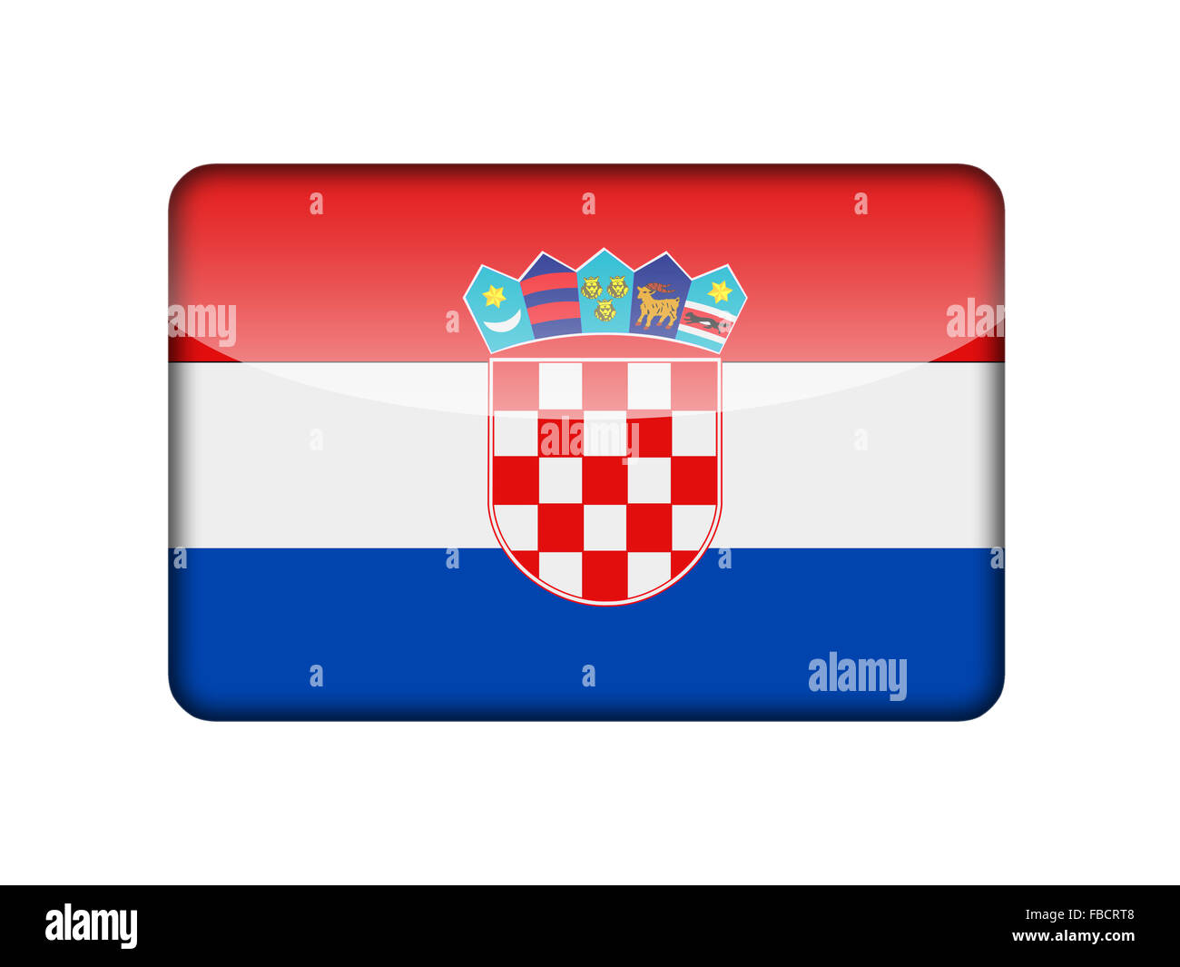 The Croatian flag Stock Photo - Alamy