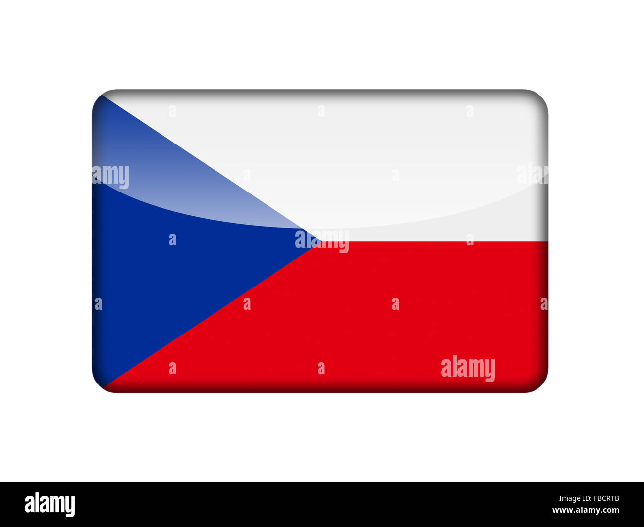 The Czech flag Stock Photo - Alamy