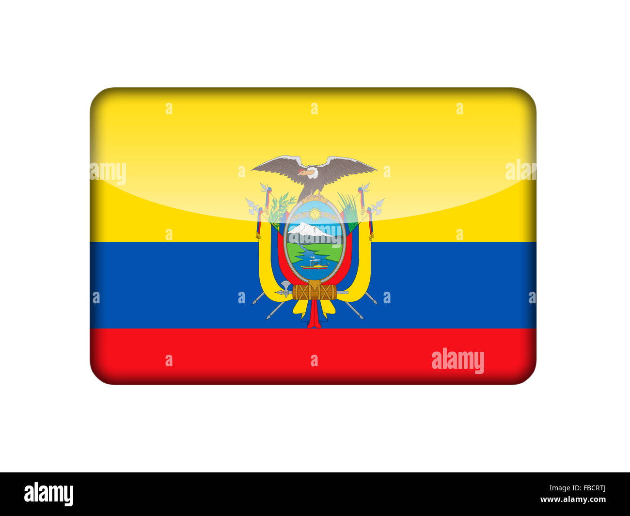 The Ecuador flag Stock Photo - Alamy