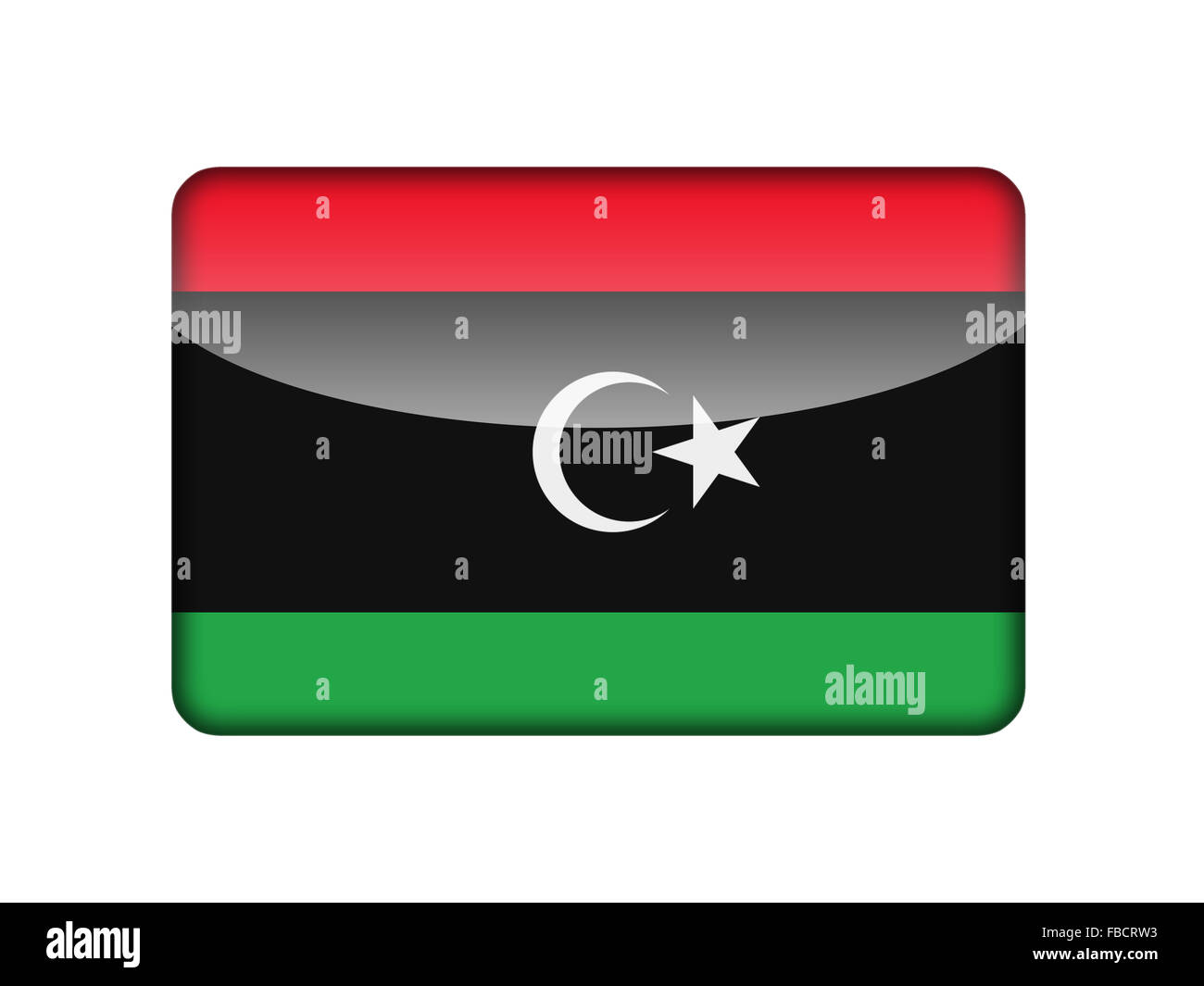 The Libyan flag Stock Photo - Alamy