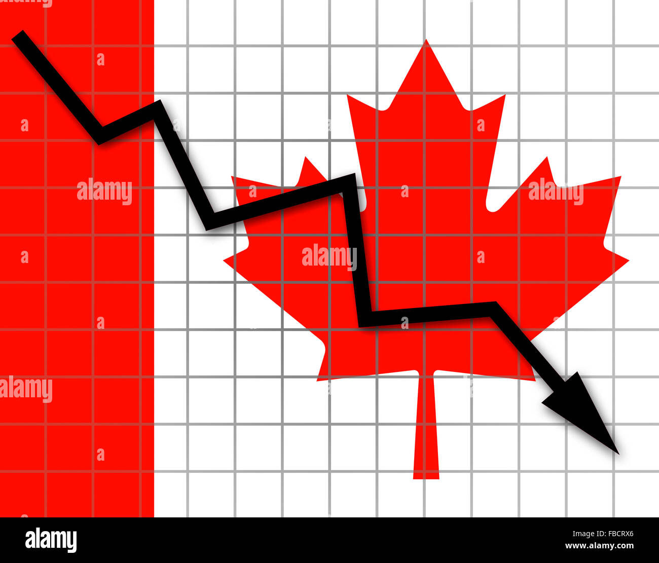 The Canadian flag Stock Photo - Alamy