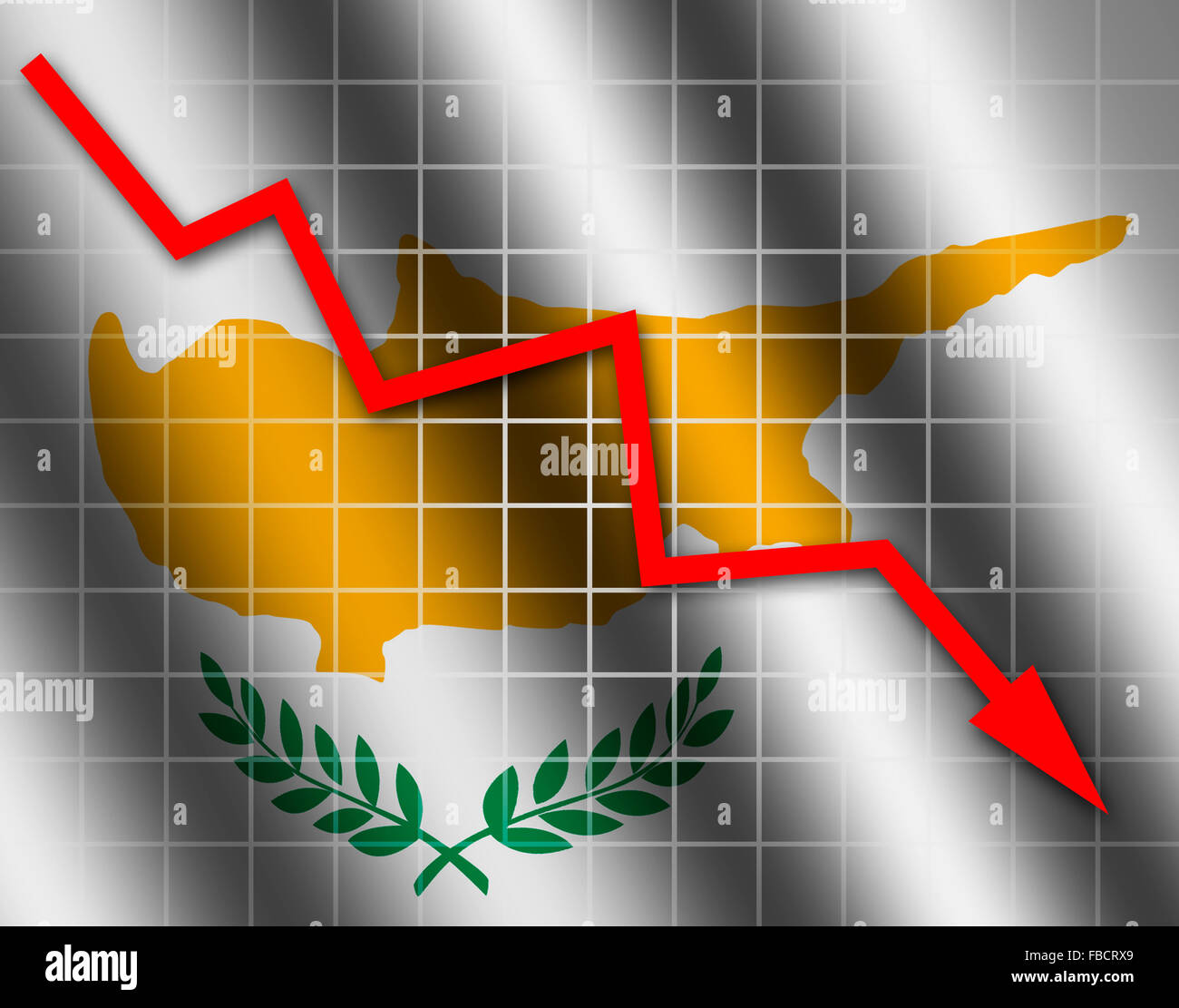 The Cypriot flag Stock Photo - Alamy
