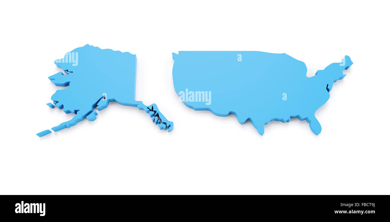 Alaska usa map hi-res stock photography and images - Alamy