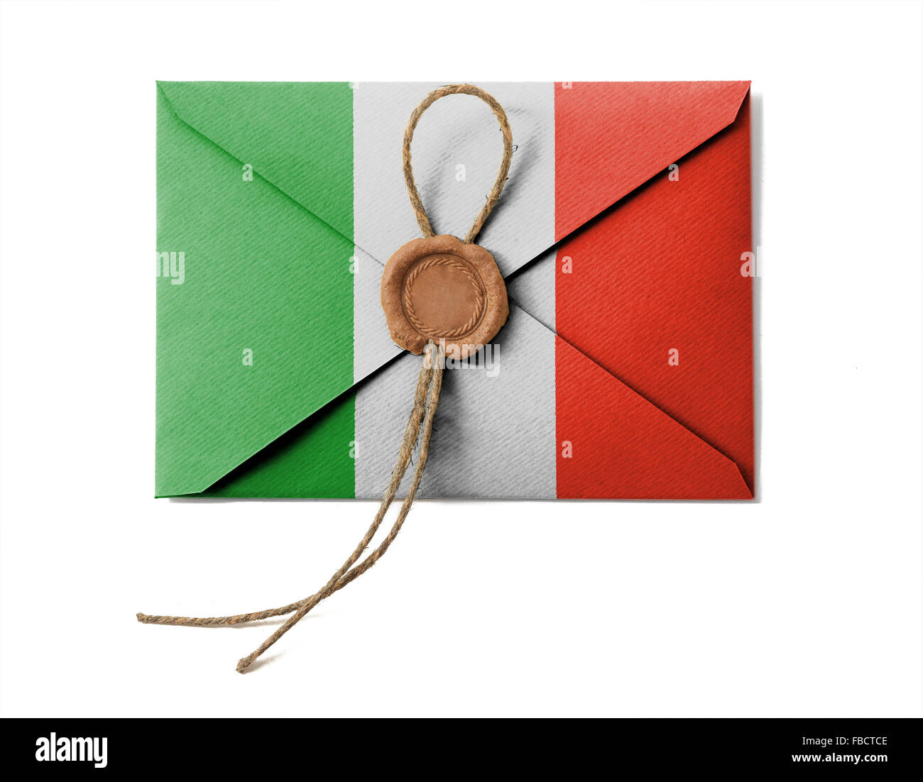Stamp italy envelope Cut Out Stock Images & Pictures - Alamy