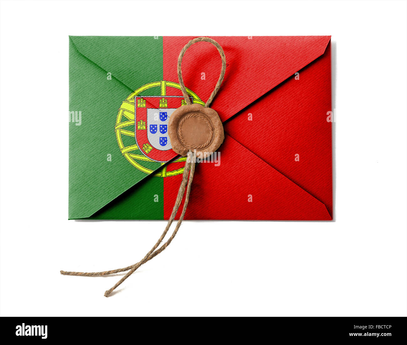 The Portuguese flag Stock Photo - Alamy