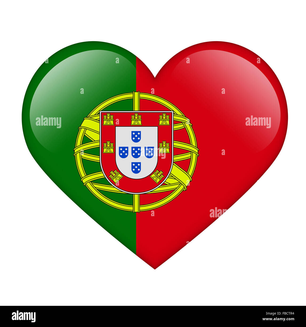 The Portuguese flag Stock Photo - Alamy