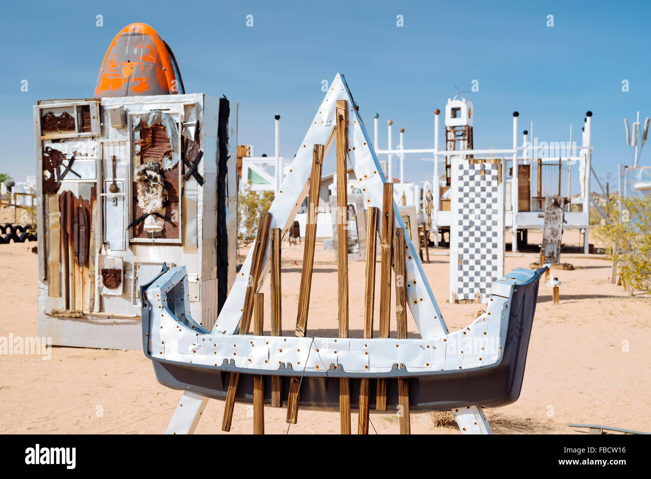 Assemblage sculpture by the late Noah Purifoy in Noah Purifoy's Outdoor ...