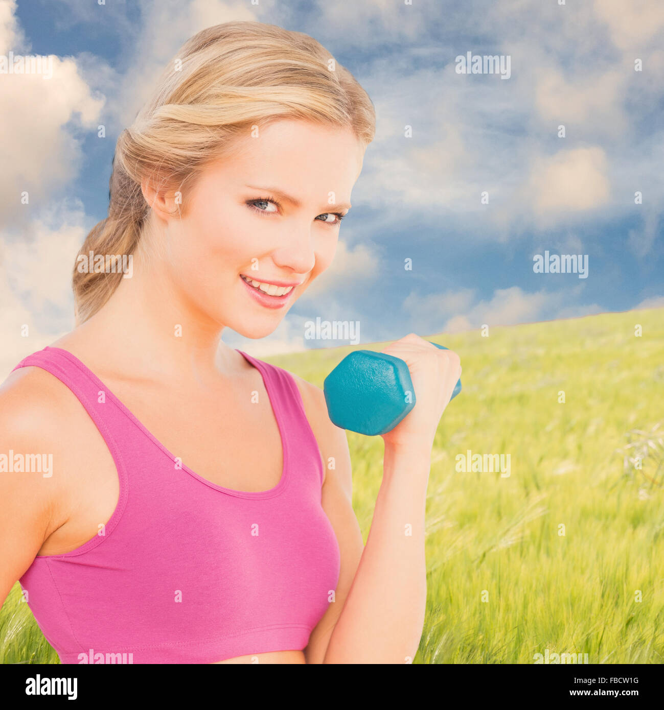 Happy fit healthy woman hi-res stock photography and images - Alamy