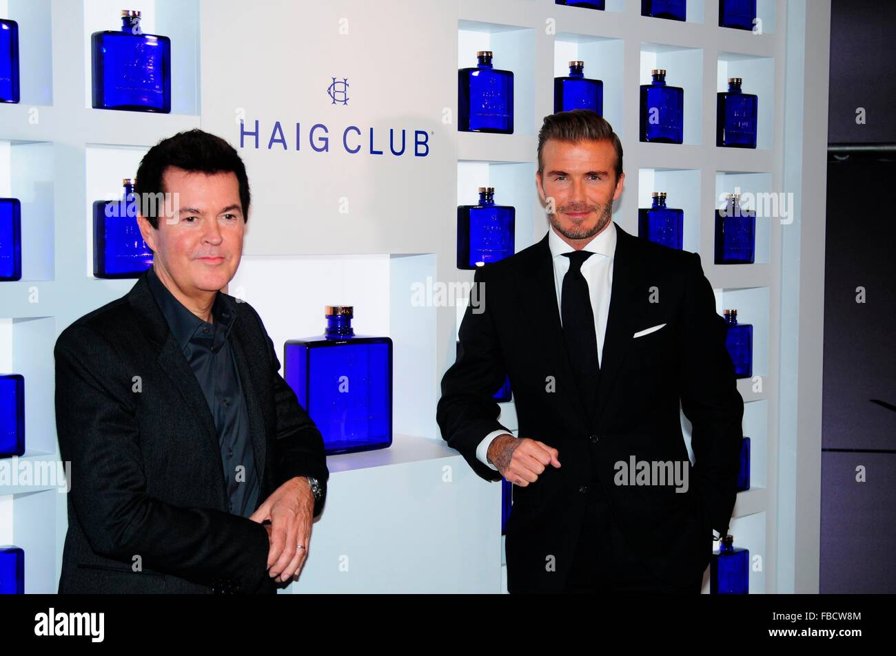 Shanghai, China. 14th Jan, 2016. David Beckham attends HAIG CLUB ...