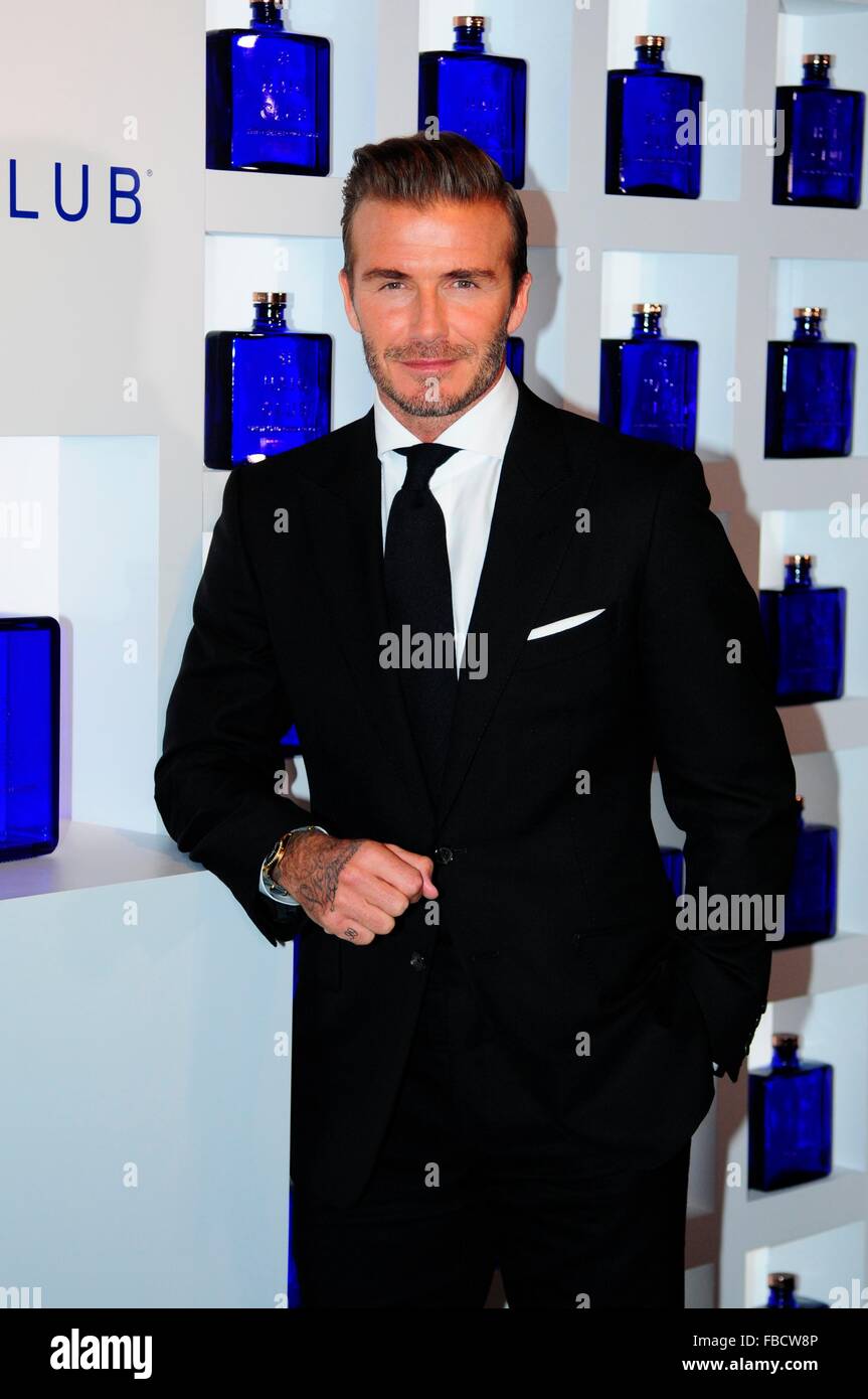 Shanghai, China. 14th Jan, 2016. David Beckham attends HAIG CLUB ...