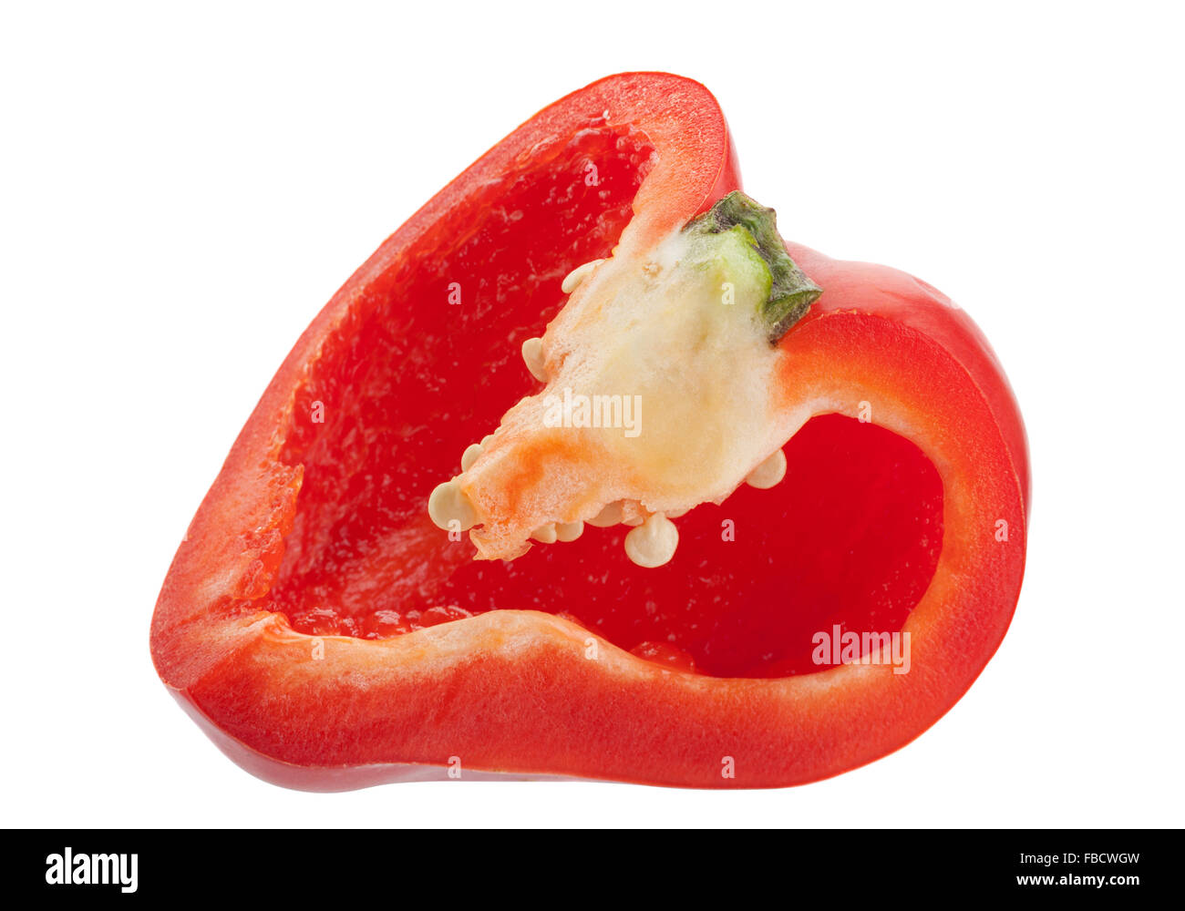 Red pepper vegetable isolated on white background Stock Photo - Alamy