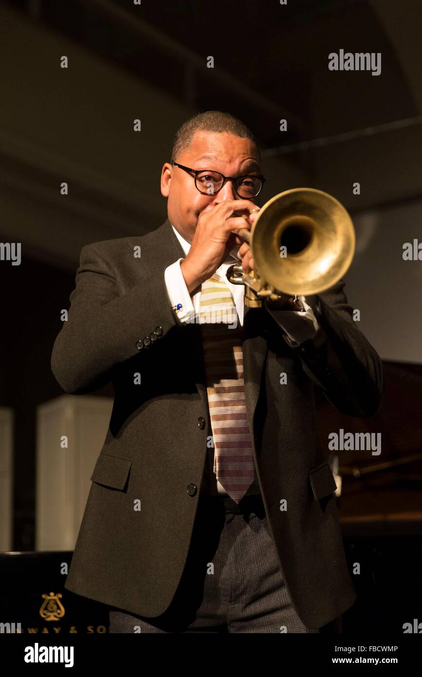 New York, NY, USA. 14th Jan, 2016. Wynton Marsalis in attendance for ...