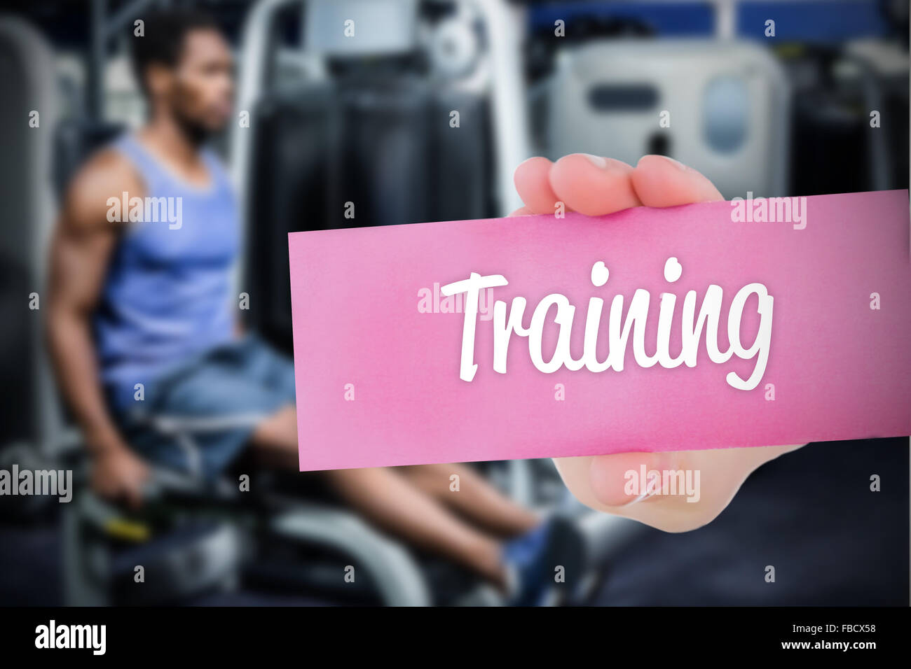 Training against people background Stock Photo - Alamy