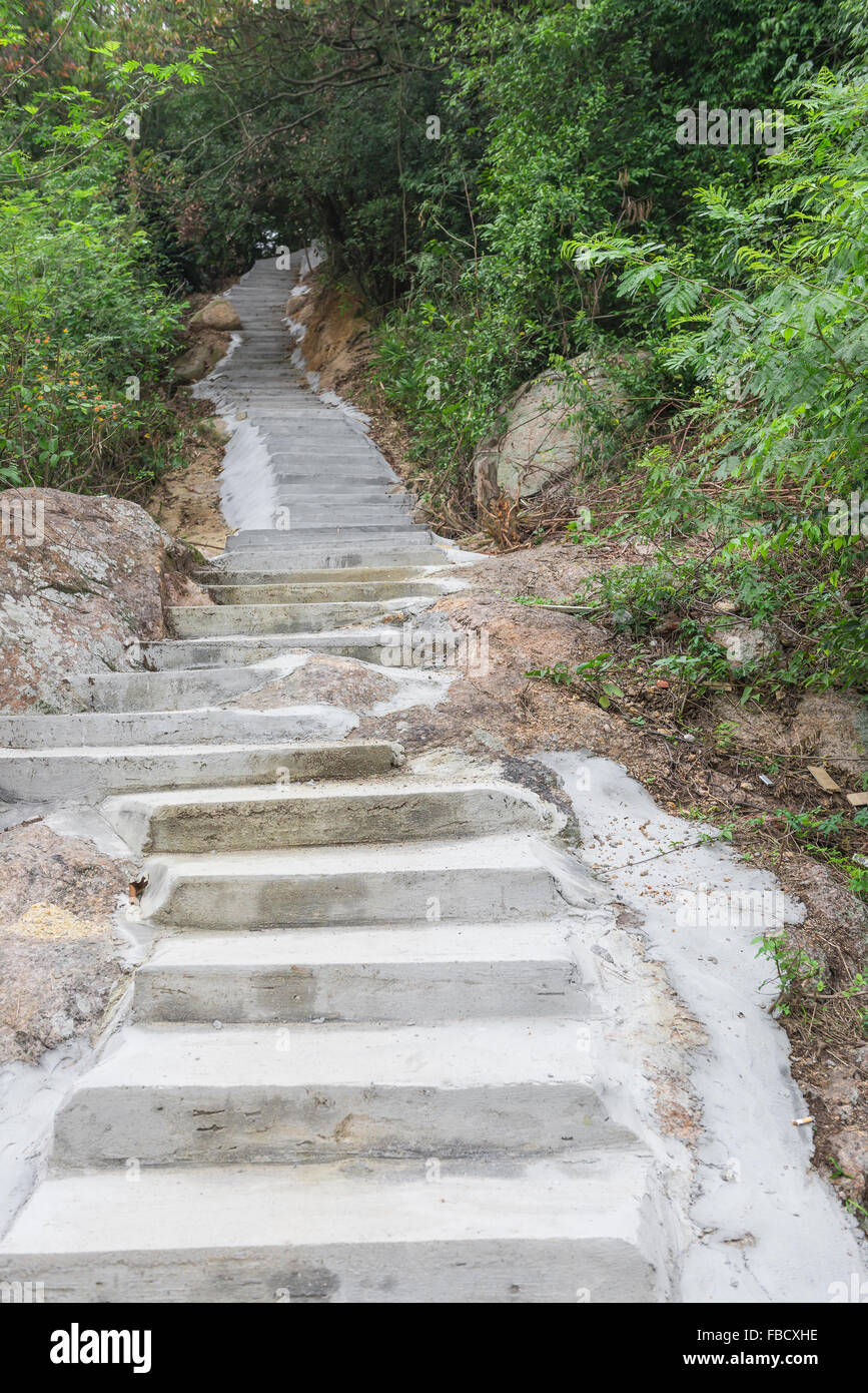 stairs going up to a hill Stock Photo - Alamy
