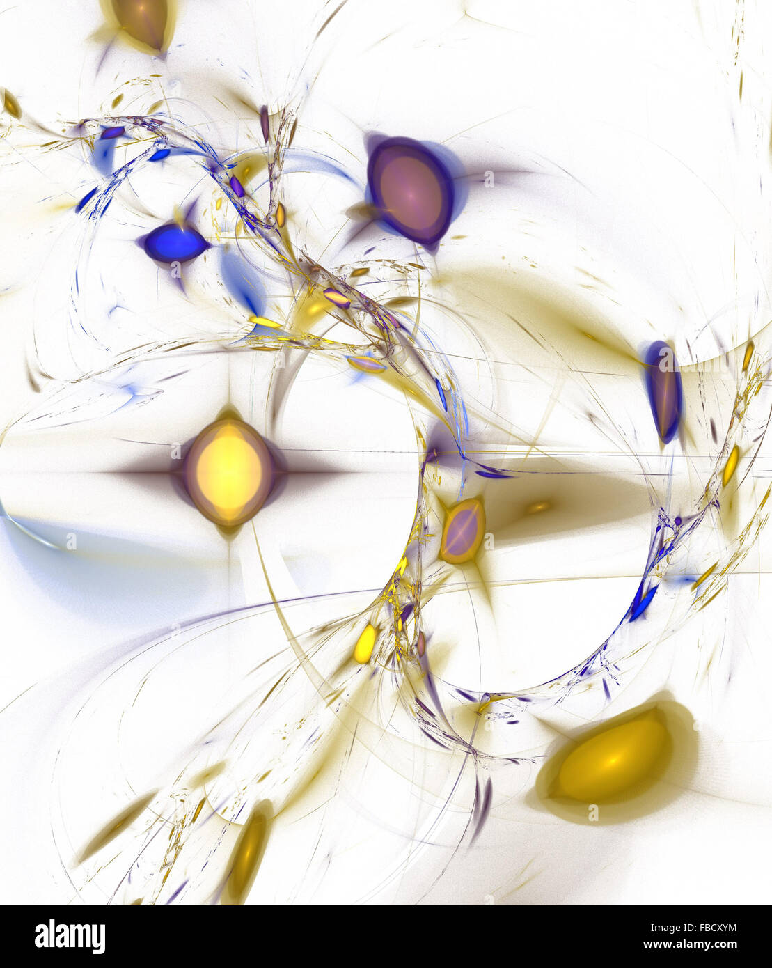 digital fractal on white background Stock Photo - Alamy