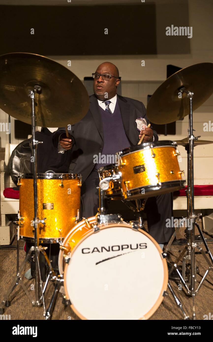 New York, NY, USA. 14th Jan, 2016. Carl Allen in attendance for Jazz ...
