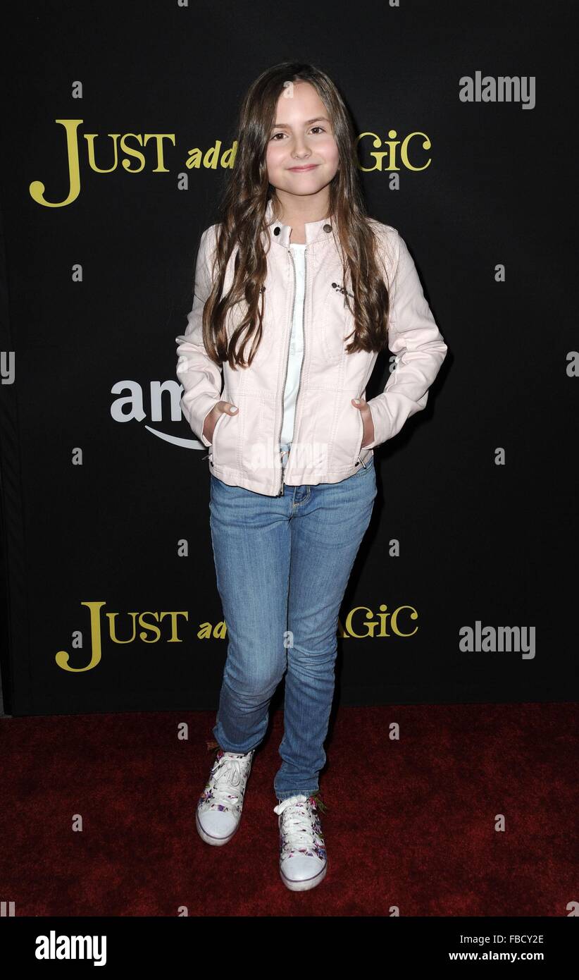 Los Angeles, CA, USA. 14th Jan, 2016. Ava Acres at arrivals for JUST ...