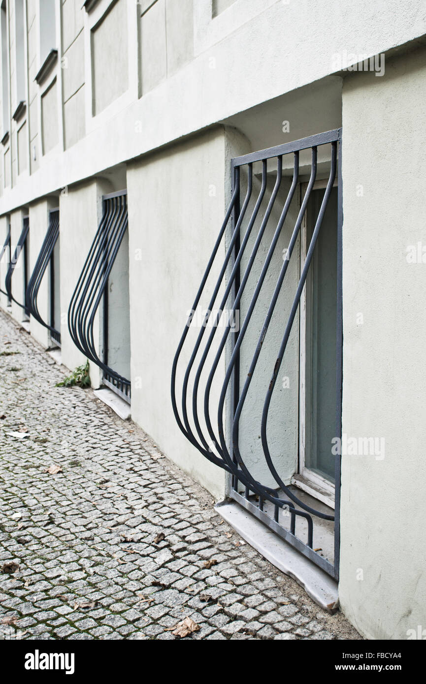 Wrought iron window bars hi-res stock photography and images - Alamy