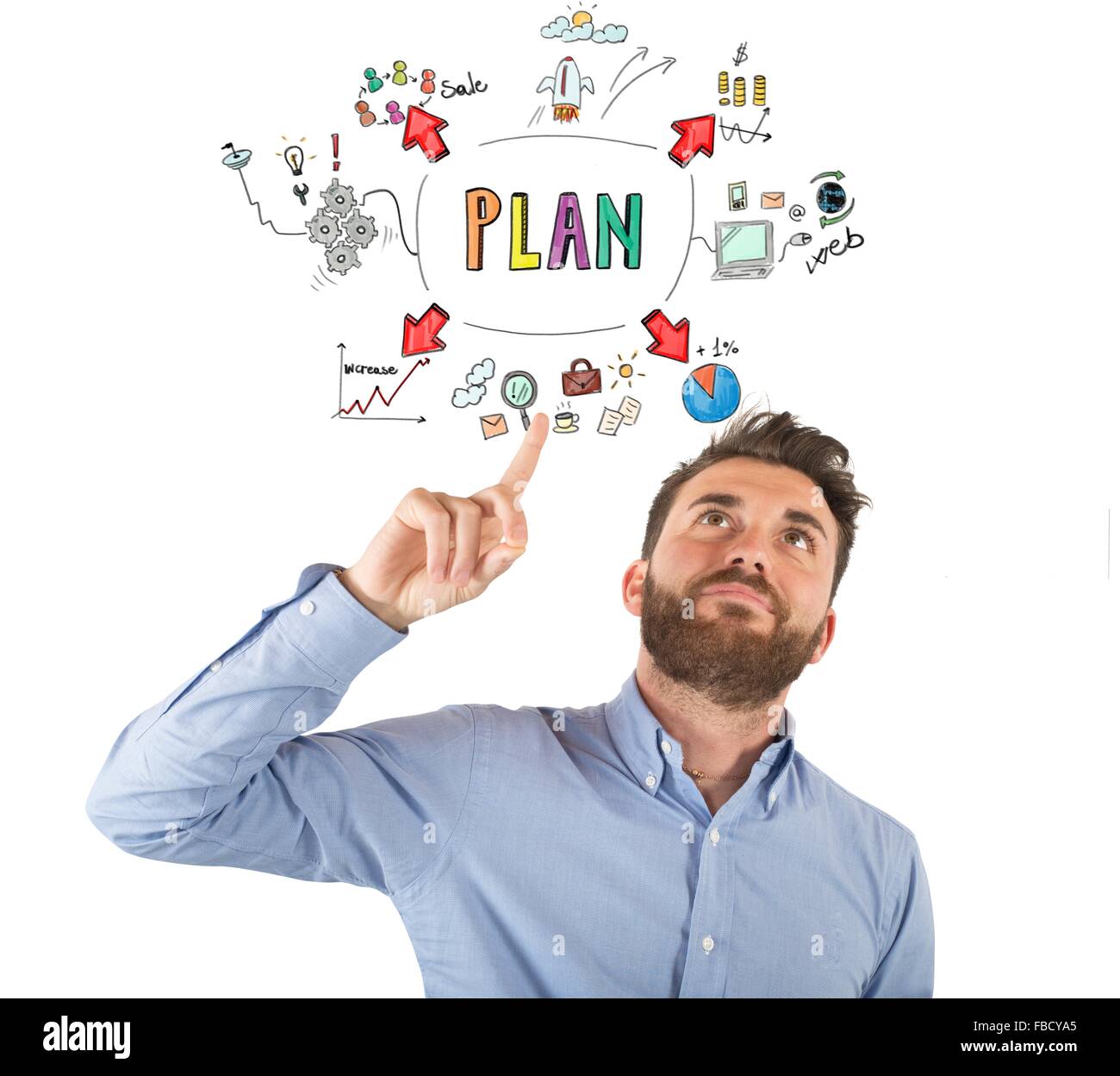 Plan and project Stock Photo - Alamy