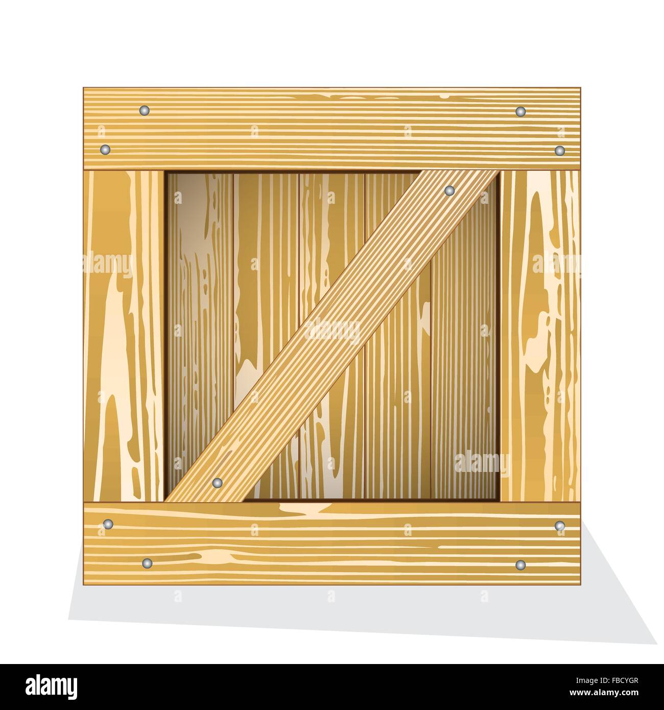 Fragile wood crate Stock Vector Images - Alamy