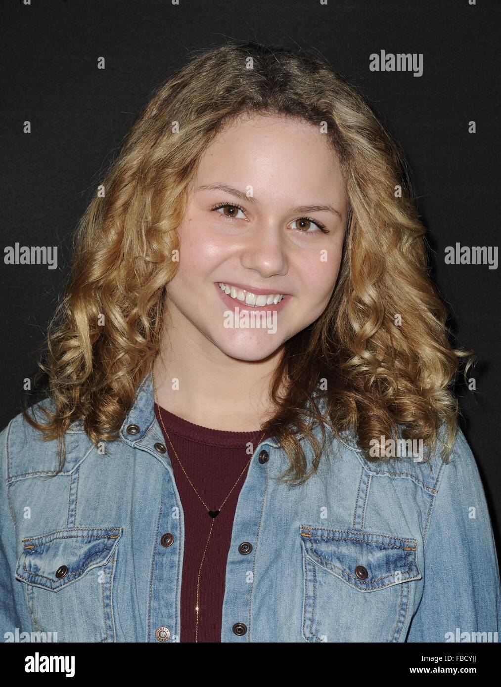 Los Angeles, CA, USA. 14th Jan, 2016. Isabella Acres at arrivals for ...