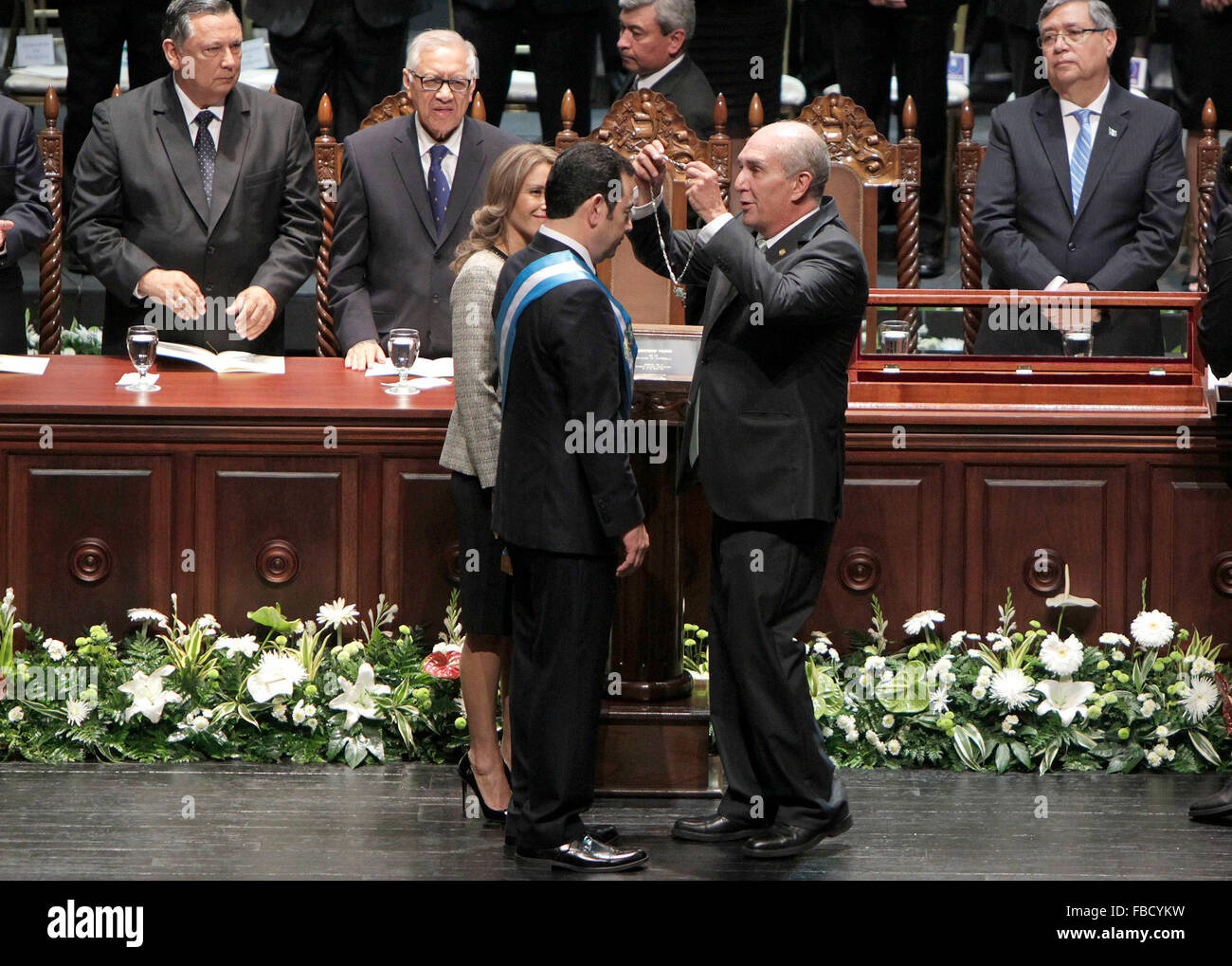 Guatemala City, Guatemala. 14th Jan, 2016. Guatemala's new President ...
