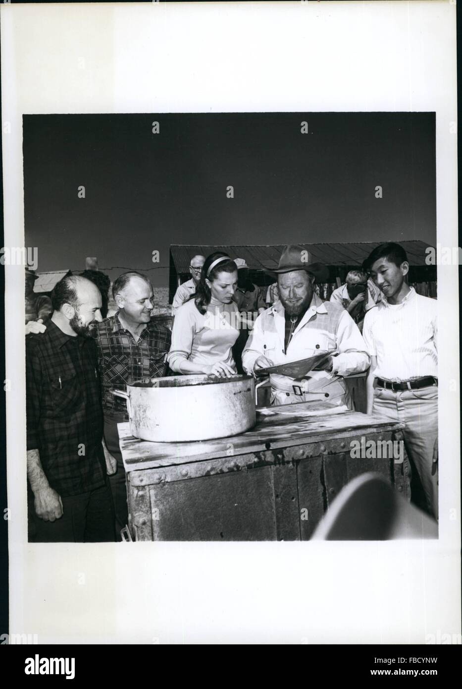 1967 - Watching Henry Rowland demonstrate gold painting with a batea, a ...
