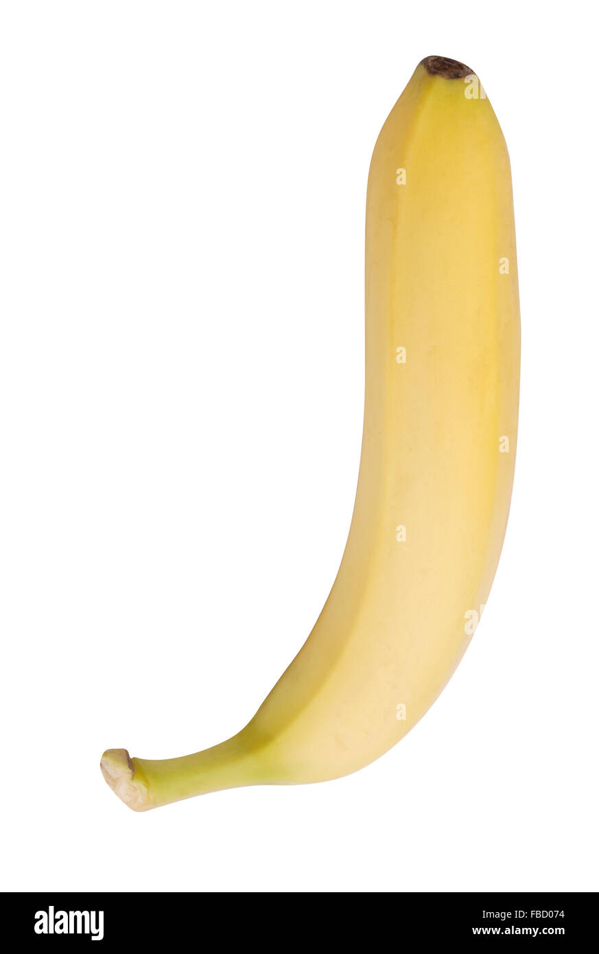Yellow Banana Isolated Stock Photo - Alamy