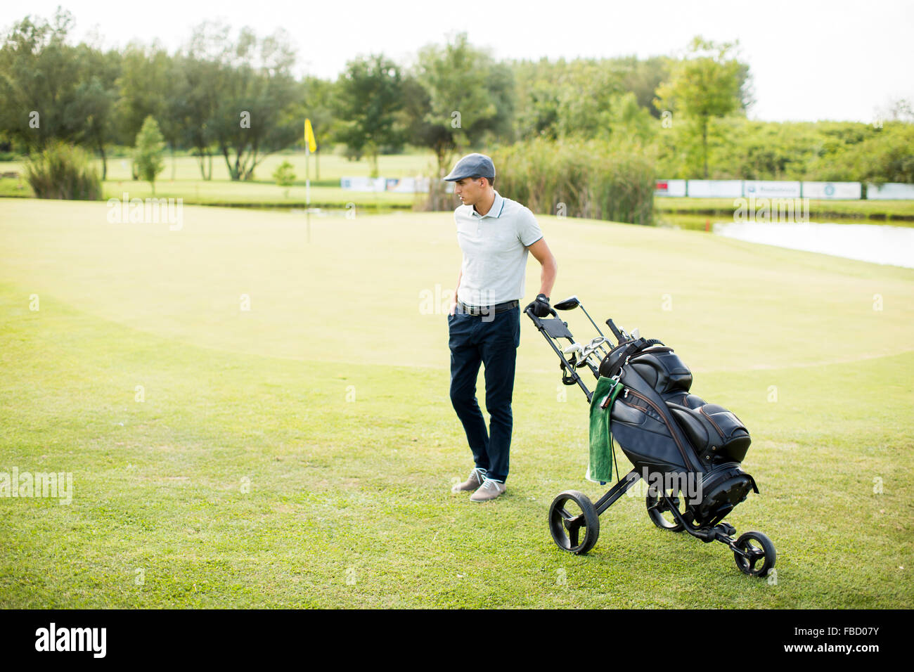Playing golf golf course ball hi-res stock photography and images - Alamy