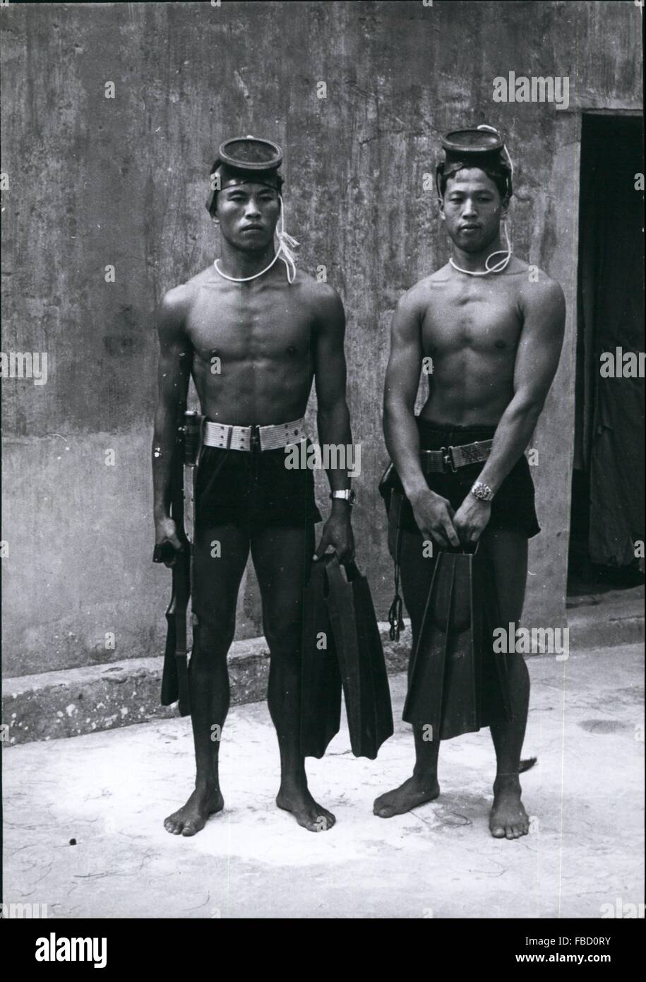 1962 - Two typical Chinese Nationalist Frogmen with their assault ...