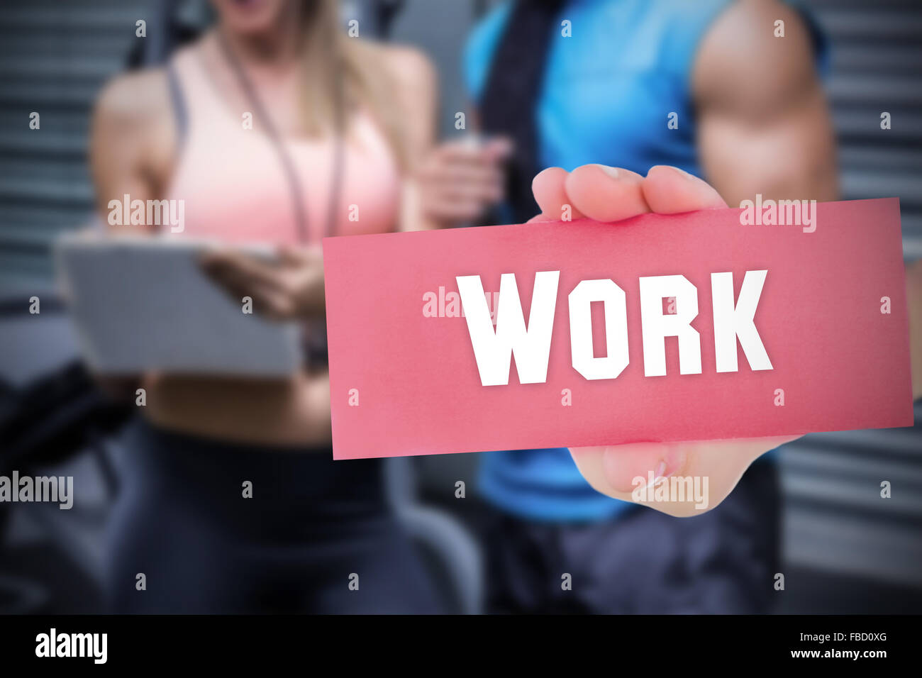 Work against people background Stock Photo - Alamy